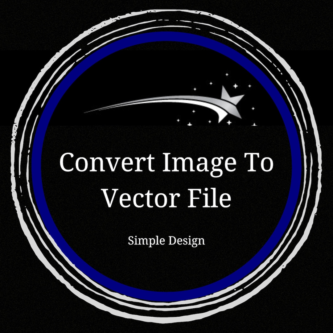 Convert Simple Logo or Design to Vector File - Etsy