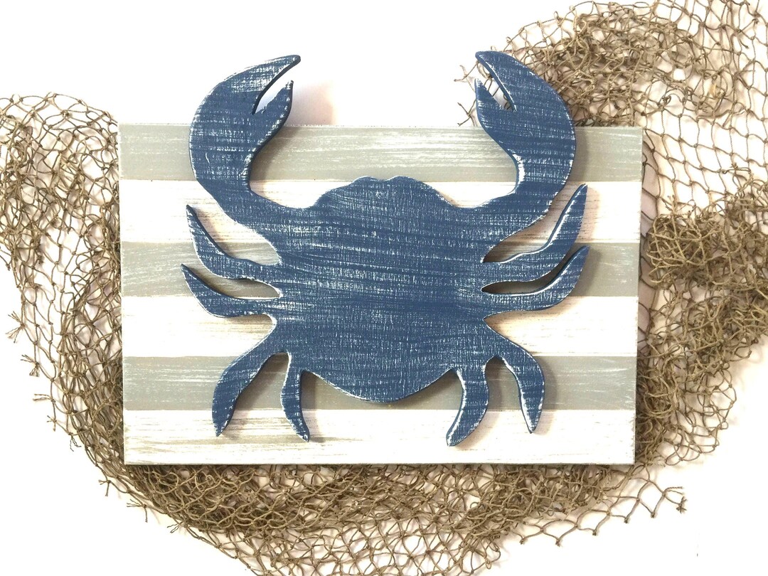 Coastal Crab, Beach Wall Crab Decoration, Beach House, Beach Art,crab ...