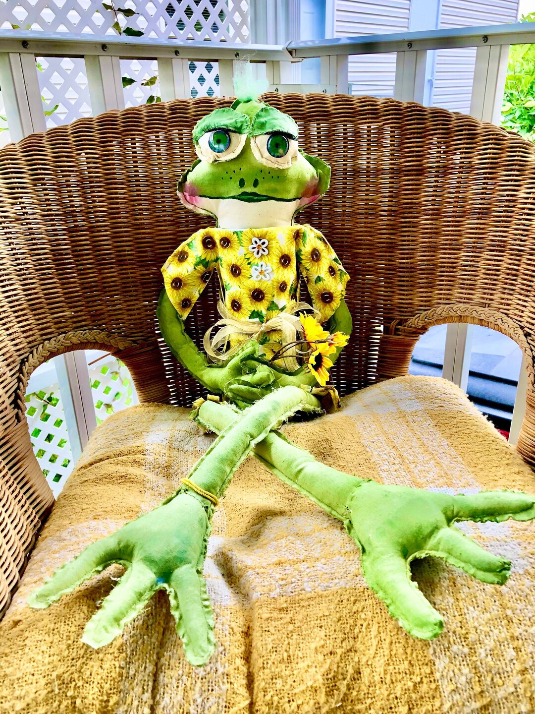 Willow the Frog. Original Pattern. Hand Painted. Art Doll. 33 - Etsy