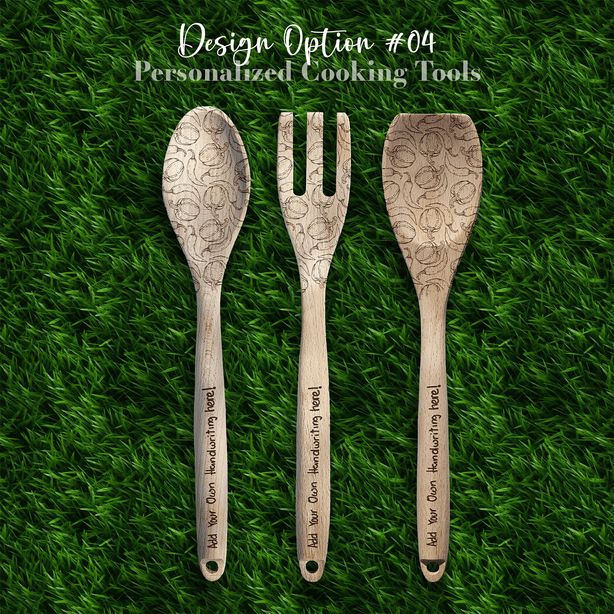 Custom Kitchen Utensils for Foodies Spoon, Spatula, or Fork Ideal ...
