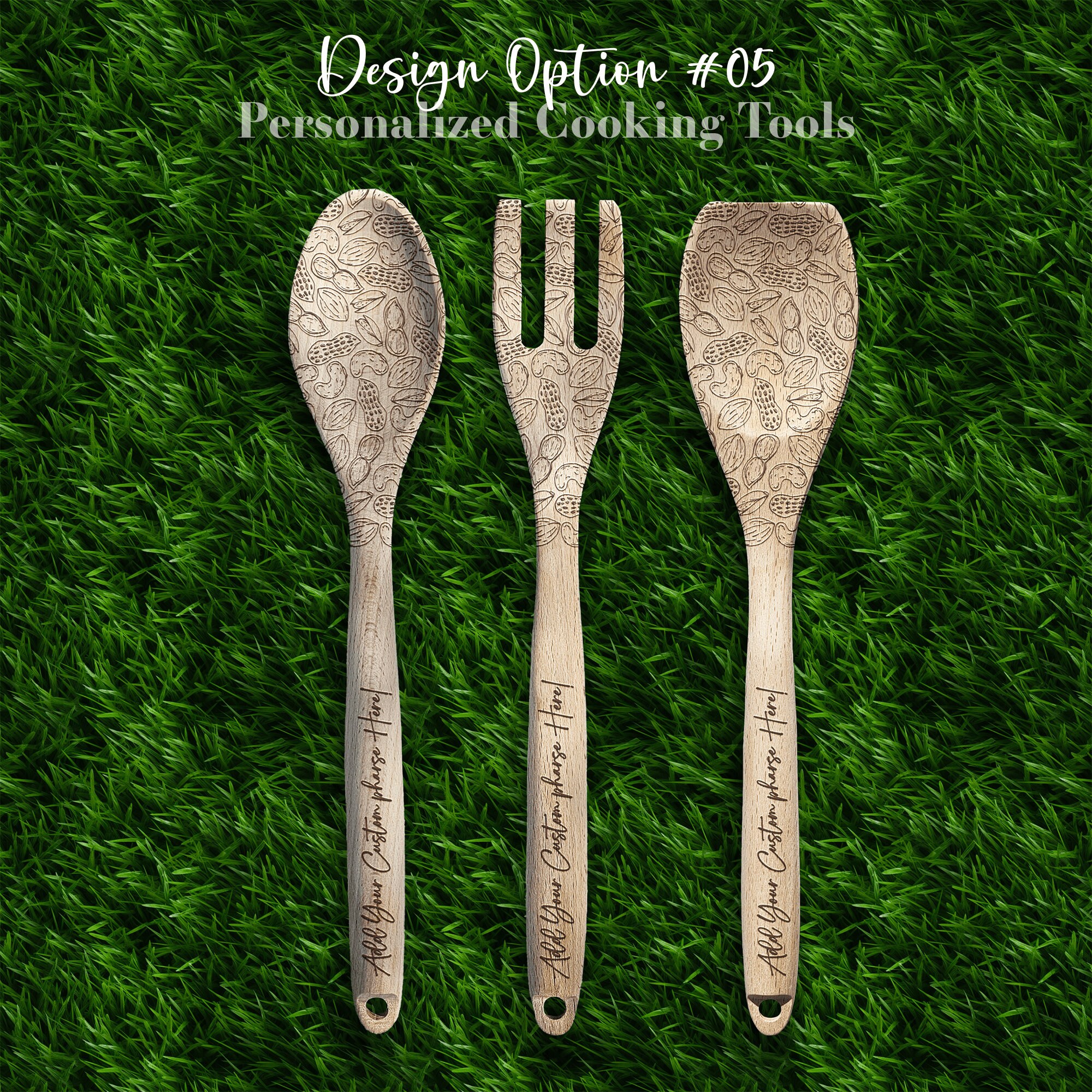 Custom Kitchen Utensils for Foodies Spoon, Spatula, or Fork Ideal ...