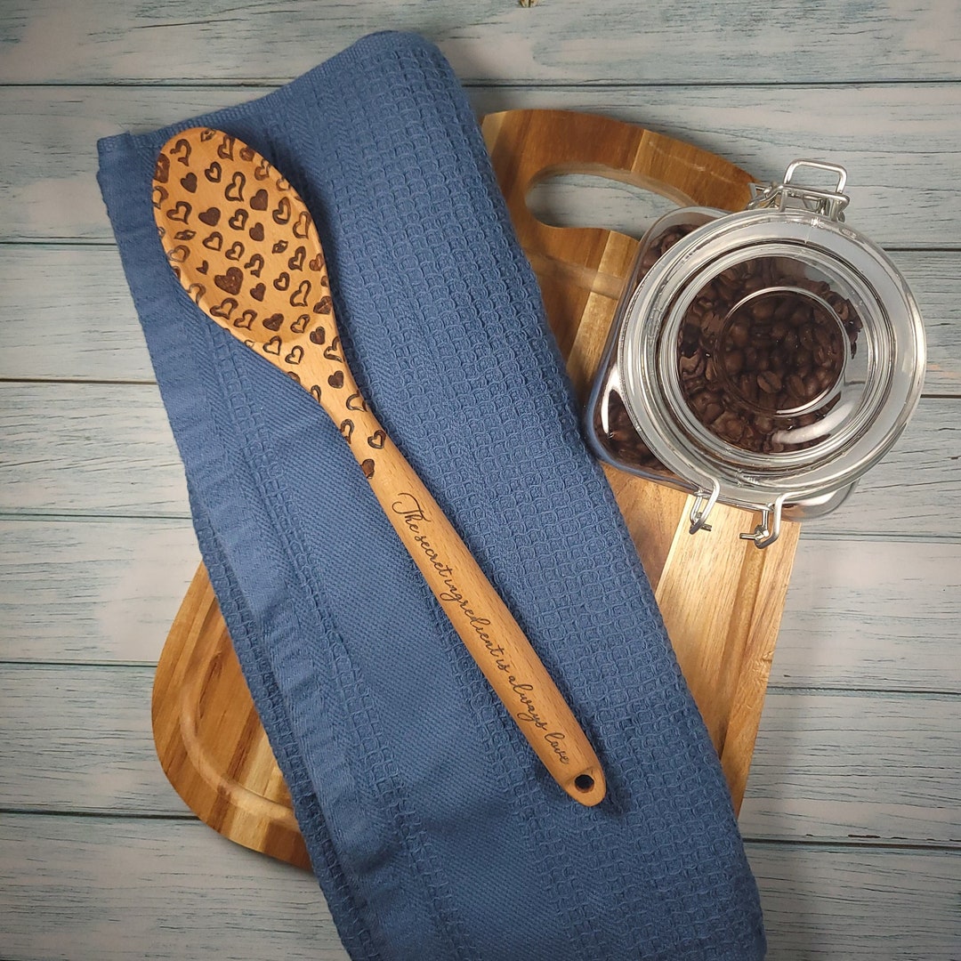 Custom Engraved Kitchen Spoon Personalized Cooking Utensil, Laser ...