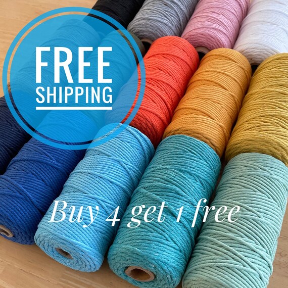 Macrame Cord Colored Macrame Cord Cotton Rope Cotton Rope - Etsy
