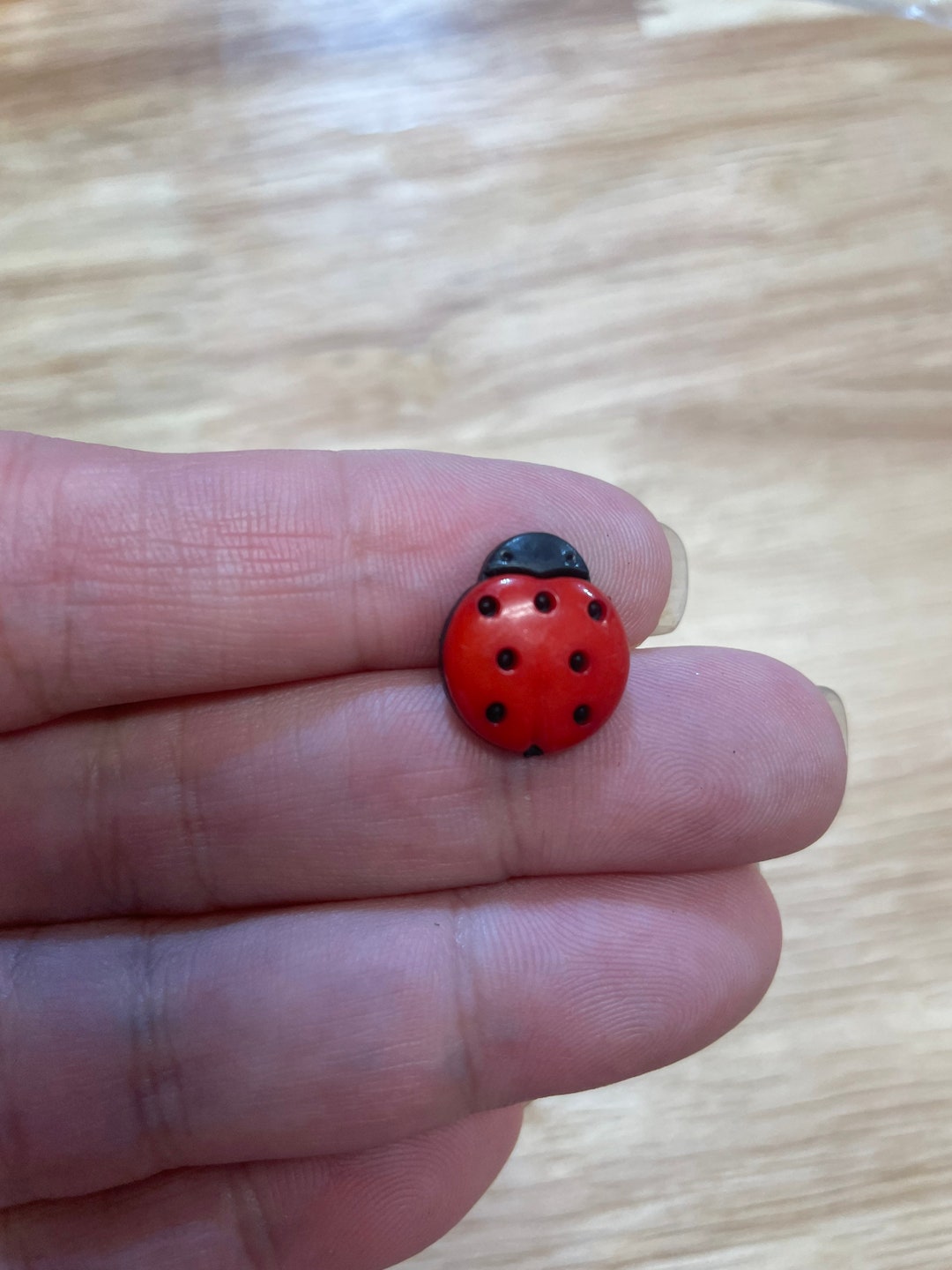 10 Ladybugs Buttons 10 Acrylic Ladybugs Buttons - Etsy