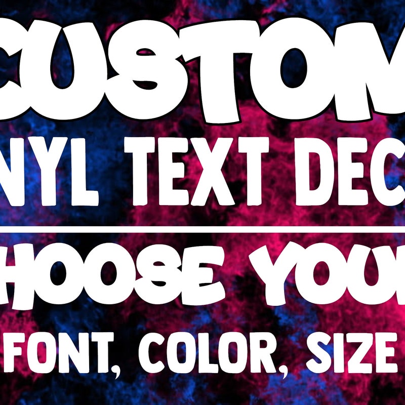 Custom Decals - Etsy