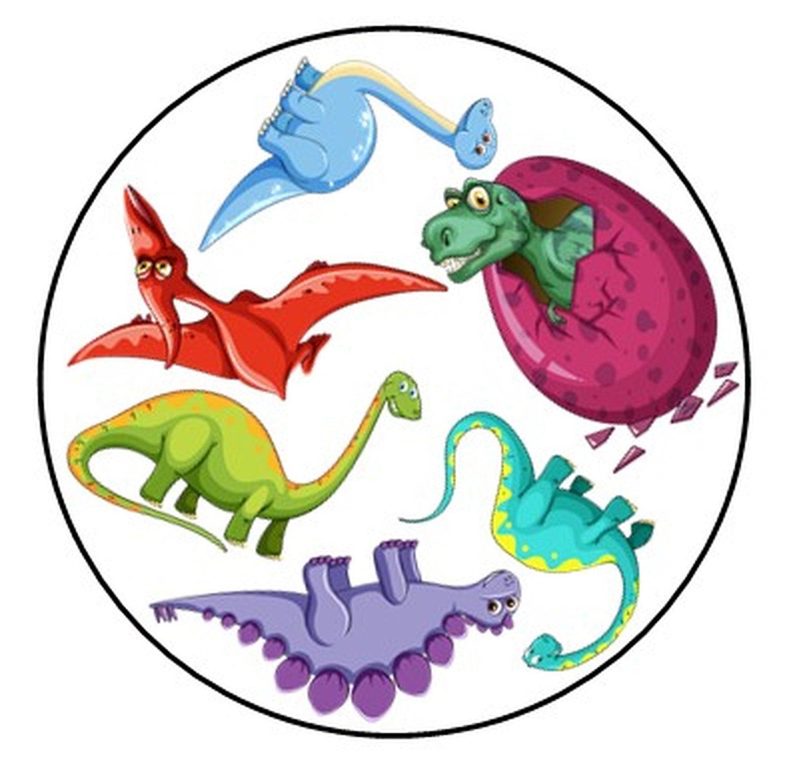 Dinosaur Spot It / Dobble Card Game PRINTABLE pdf File 31 - Etsy