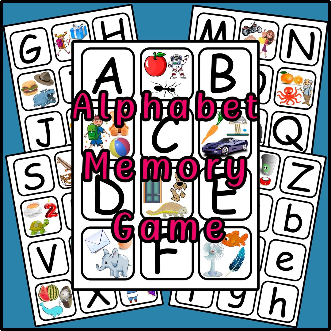 Alphabet Memory Game Printable With Multi-image Cards English ESL ...