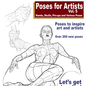 Poses For Artists Vol 5: Calaveras, manos, pin-ups y varias poses - Etsy México