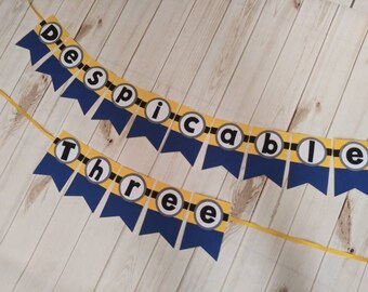 Minions Banner/backdrop, Birthday Party Decor, Blue Backdrop ...