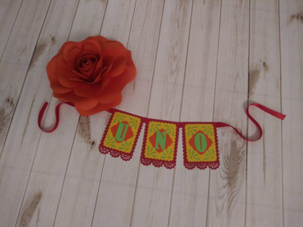 Uno Banner. First Birthday Banner. Fiesta Banner. Colorful Banner. High ...