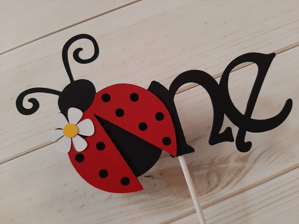 Ladybug Cake Topper One Cake Topper Ladybug Topper Ladybug - Etsy