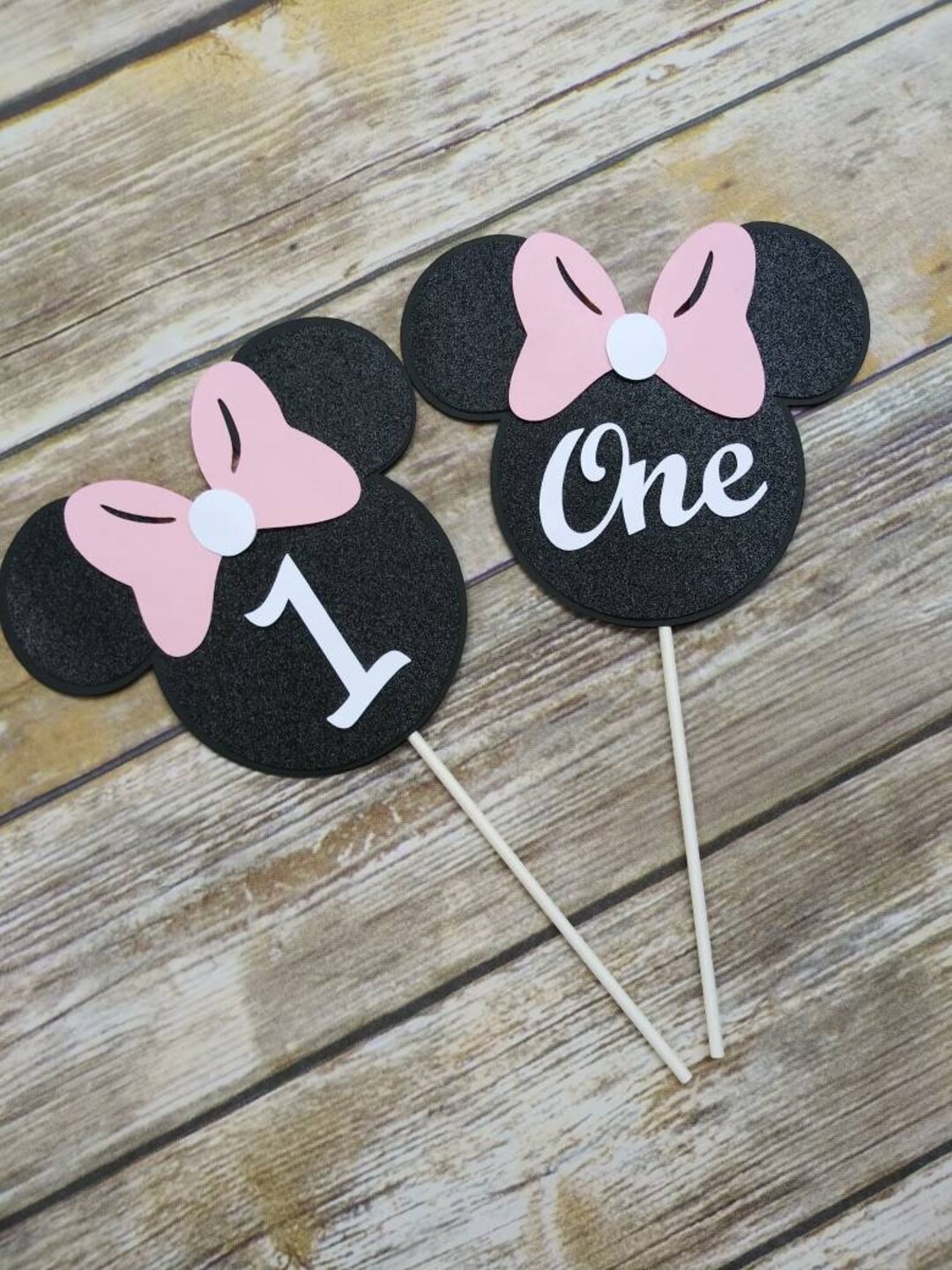 Minnie Inspired Cake Topper, Cake Topper, Minnie Inspired Birthday ...