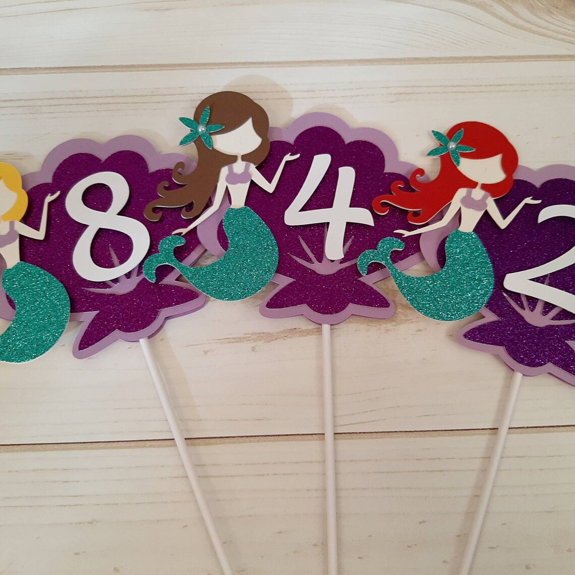 Mermaid Cake Topper Mermaid Topper Cake Topper Mermaid | Etsy