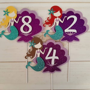 Mermaid Cake Topper Mermaid Topper Cake Topper Mermaid | Etsy