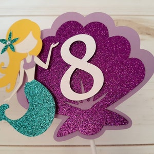 Mermaid Cake Topper Mermaid Topper Cake Topper Mermaid | Etsy