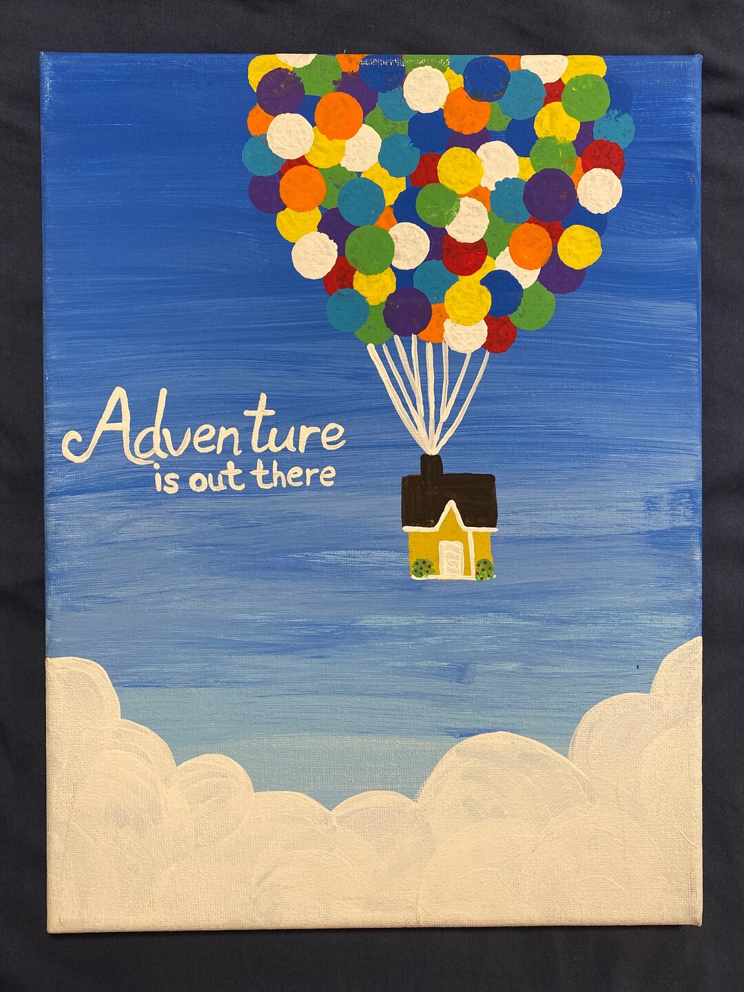 Disneys Up Adventure is Out There Acrylic Canvas Painting - Etsy