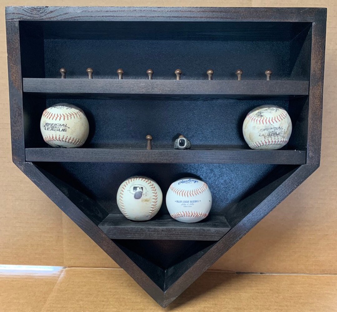 Handcrafted Wood Baseball Display Case, Championship Ring Holder - Etsy