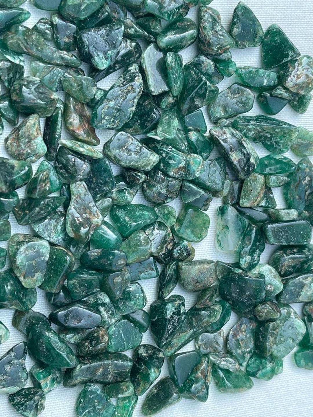 VERDITE Inlay Chips, Tumbled & Polished, Undrilled, Used in Gemstone ...
