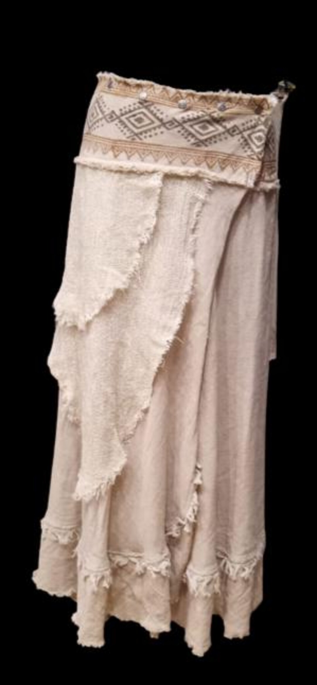 Burlesque Skirt Fairy Skirt Cotton Long Skirt Viking Skirt Party Skirt ...