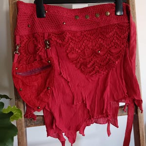 Burlesque Skirt Fairy Skirt Cotton Short Skirt Viking Skirt Party Skirt ...