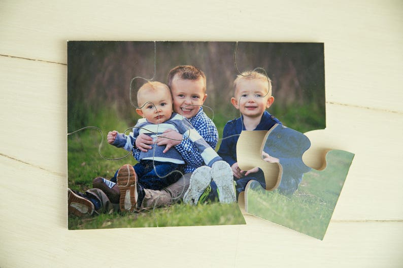 Personalized Wood Puzzle4x6 With 6 Pieces - Etsy