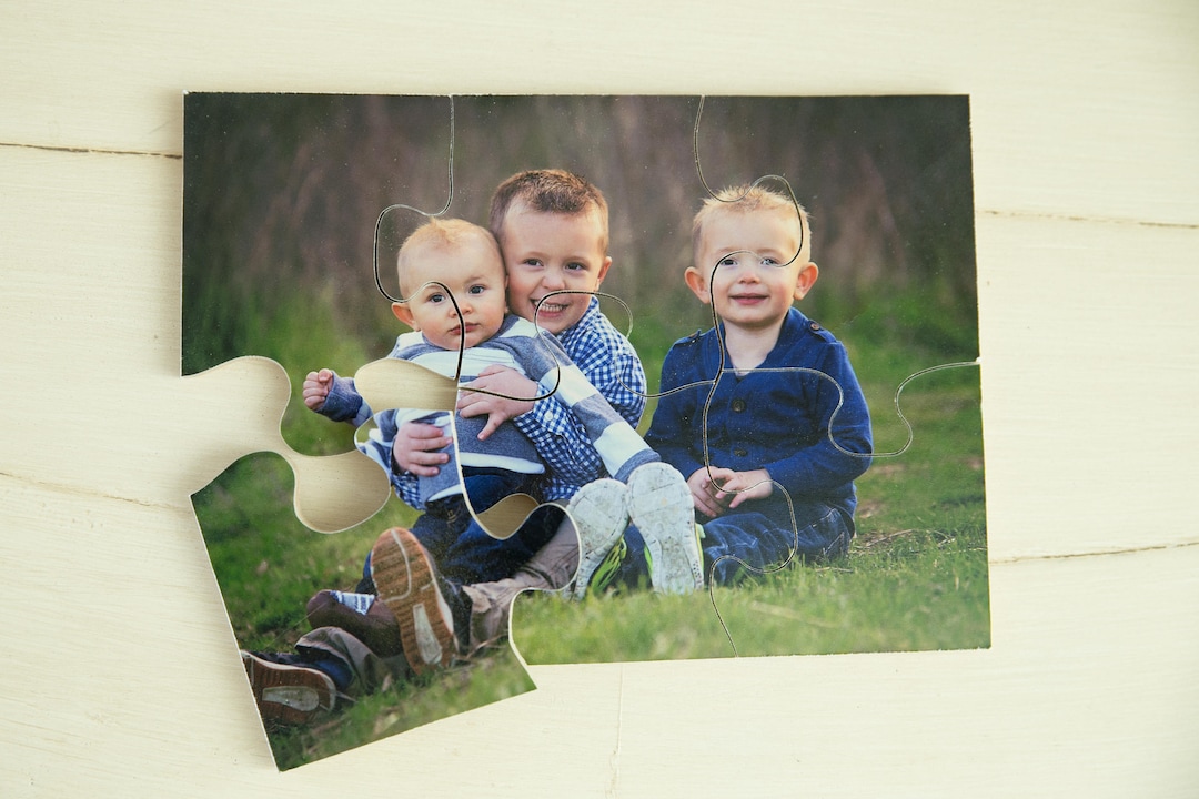 Personalized Photo Puzzle: Hand-cut Wood Gift (4x6, 6-piece) - Etsy