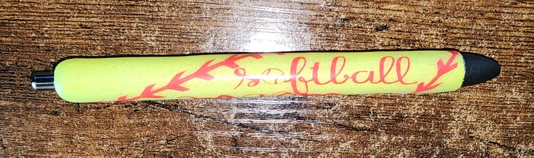 Softball Mom Glitter Pens - Etsy