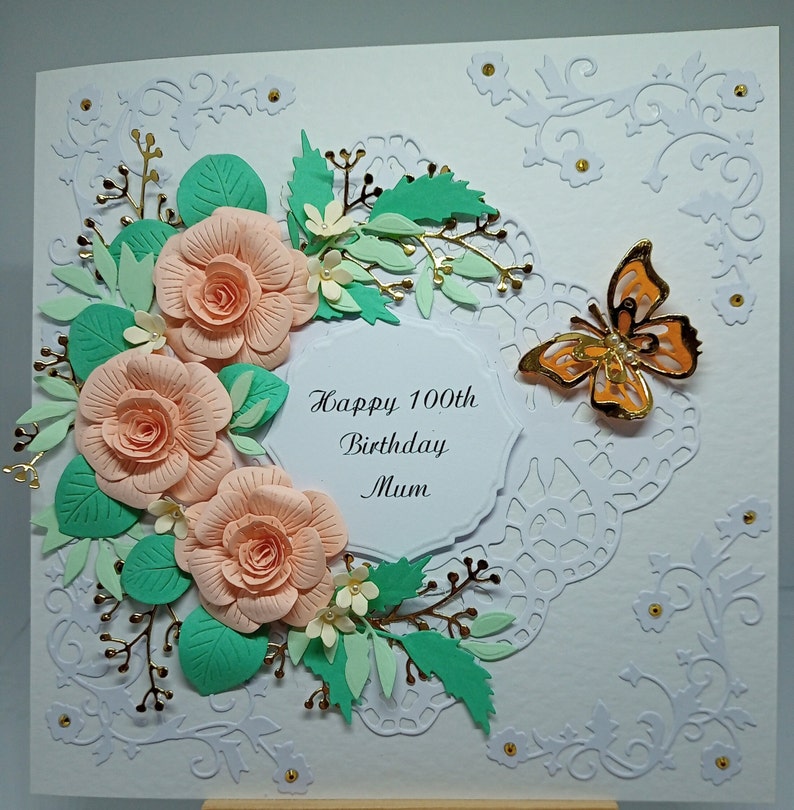 Luxury Handmade Large Personalised Birthday Card - Etsy