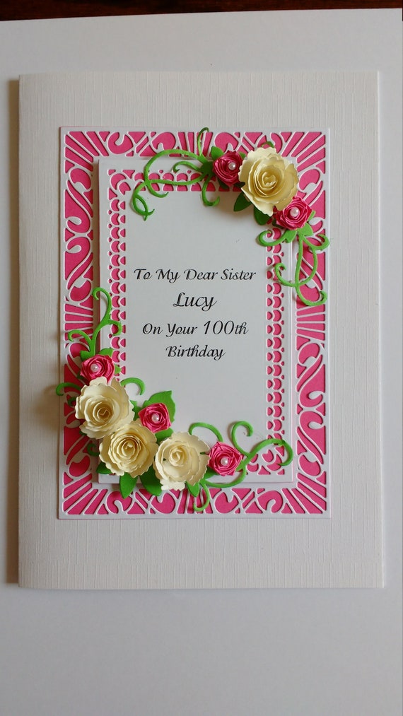 Handmade Personalised Luxury Birthday Card | Etsy