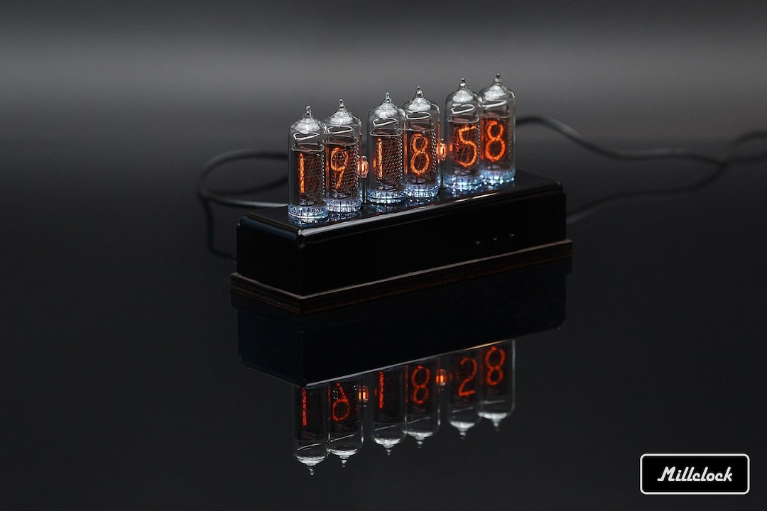 Nixie Clock Glow Tube Clock Vintage Style Clock Retro Clock Steampunk ...
