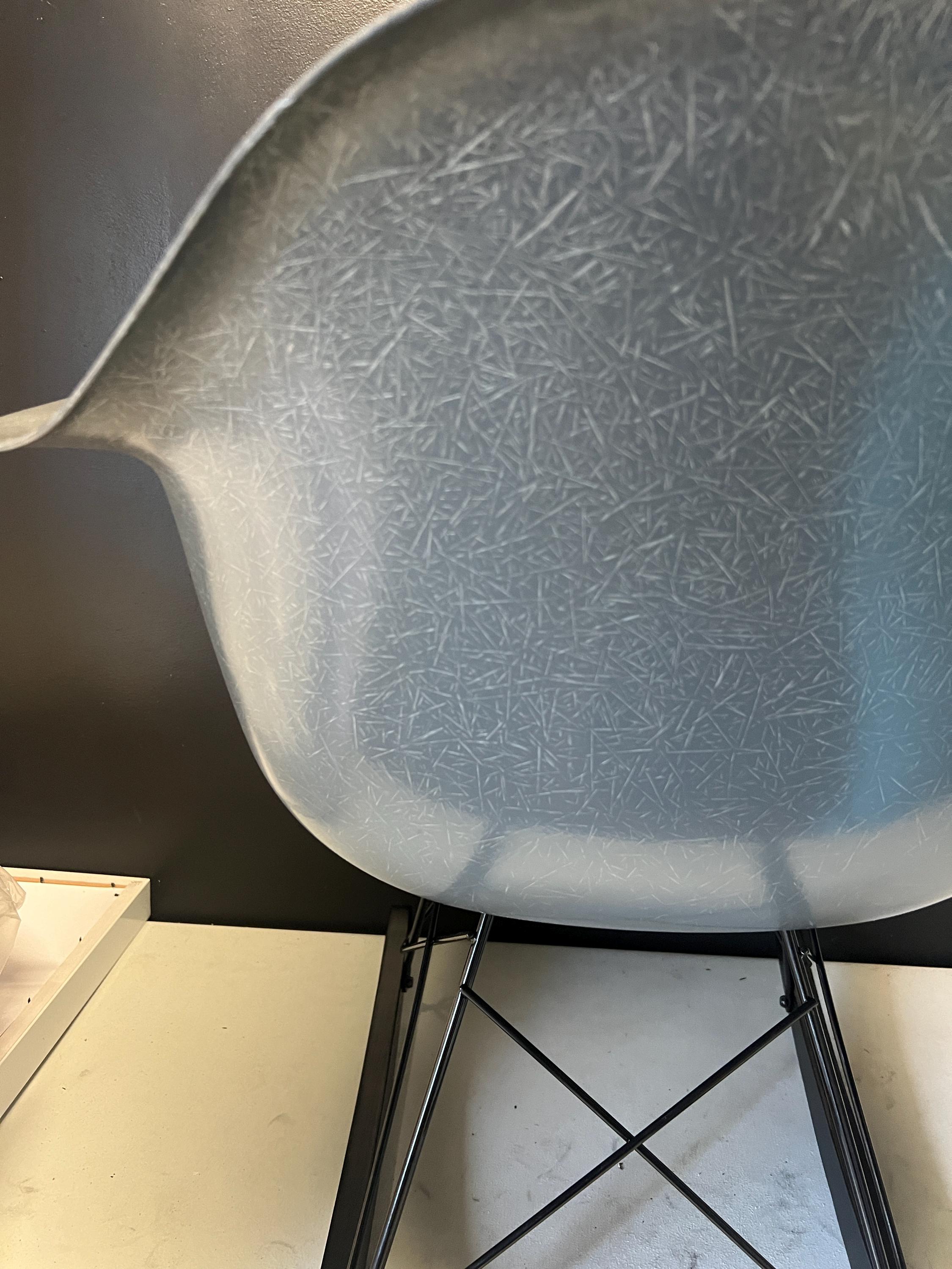 Original HERMAN MILLER Eames GREY Fiberglass Rocker Shell Chair - Etsy