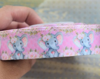 Pink Grey Elephant | Etsy