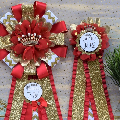 Royal Prince Little Prince Red and Gold Printable Backdrop - Etsy