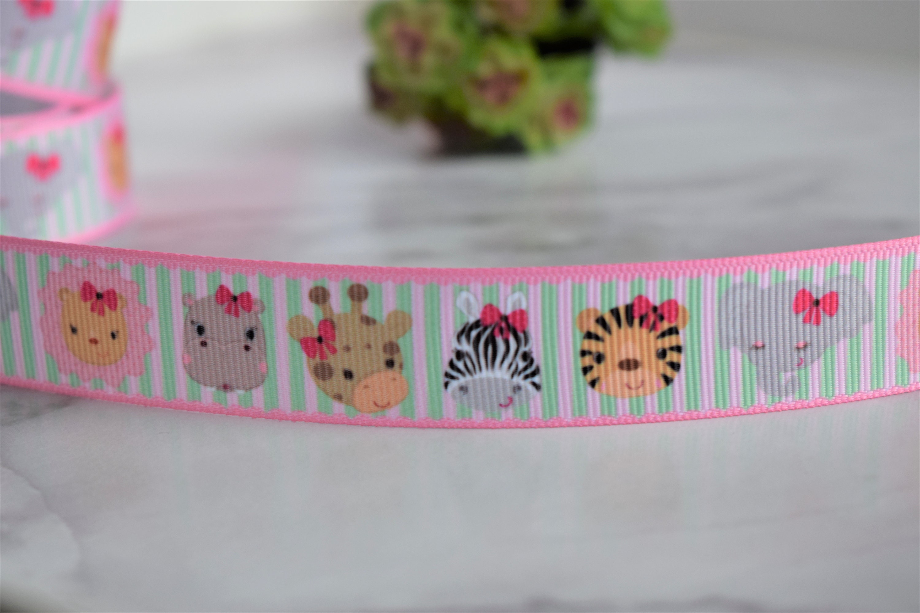 Girl Safari Baby Shower Ribbon Girl Baby Safari Ribbon Girl | Etsy