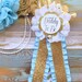 Baby Blue Royal Gold Prince Flower Sash Baby Gold Maternity - Etsy