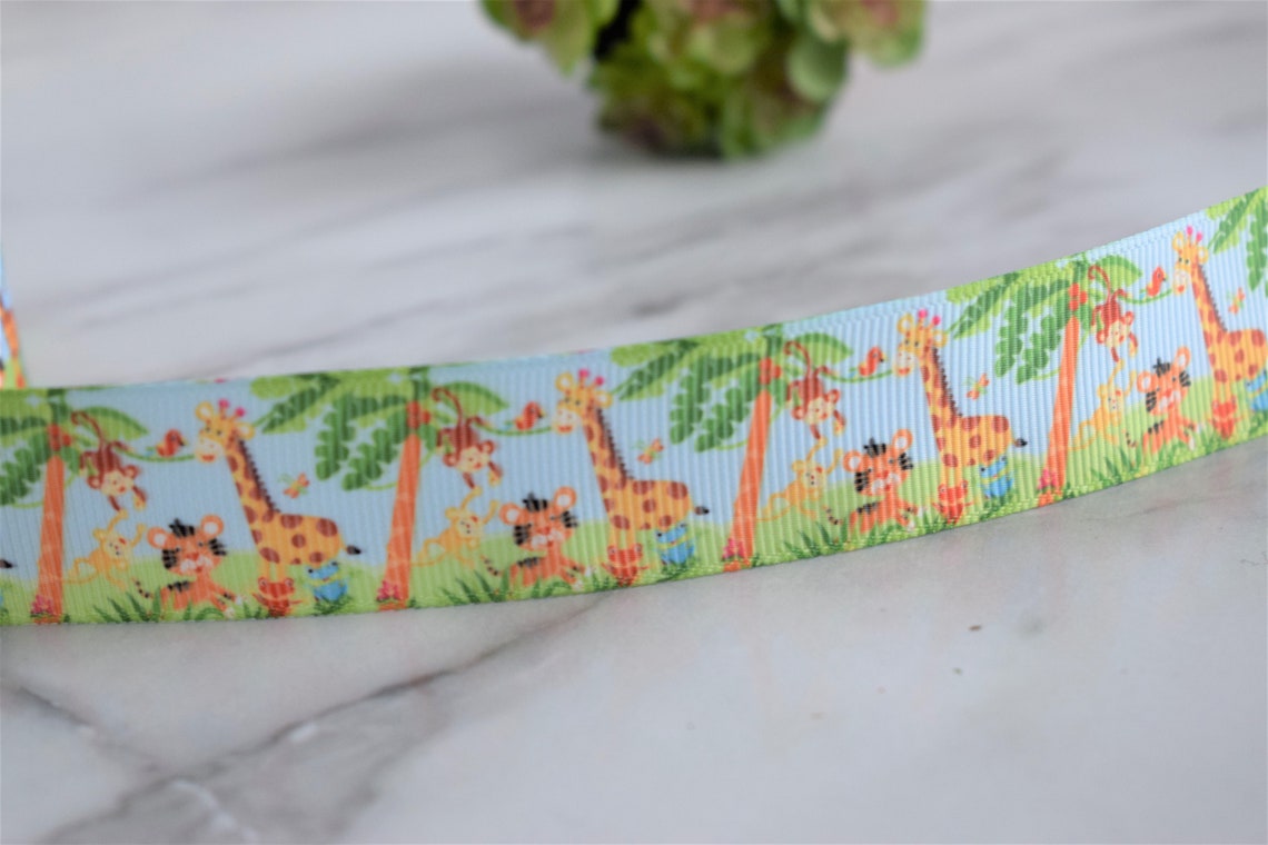 Boy Safari Baby Shower Ribbon Boy Baby Safari Ribbon Safari | Etsy