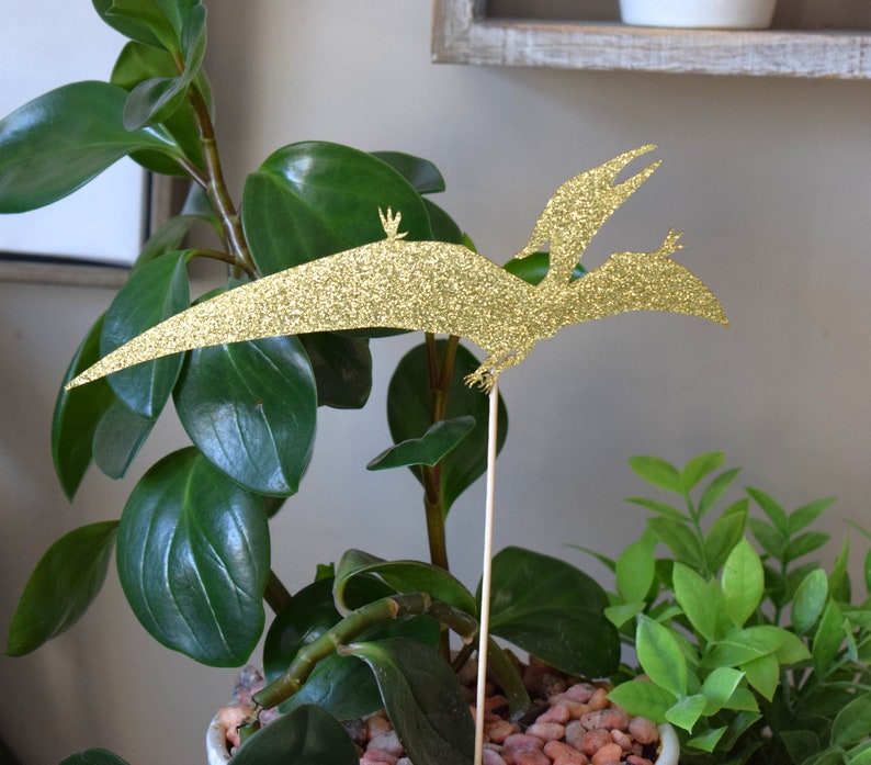 Gold Dinosaur Topper Dinosaur Baby Shower Dinosaur Party - Etsy