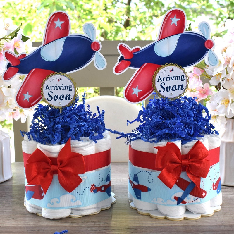 Airplane Diaper Cake - Etsy