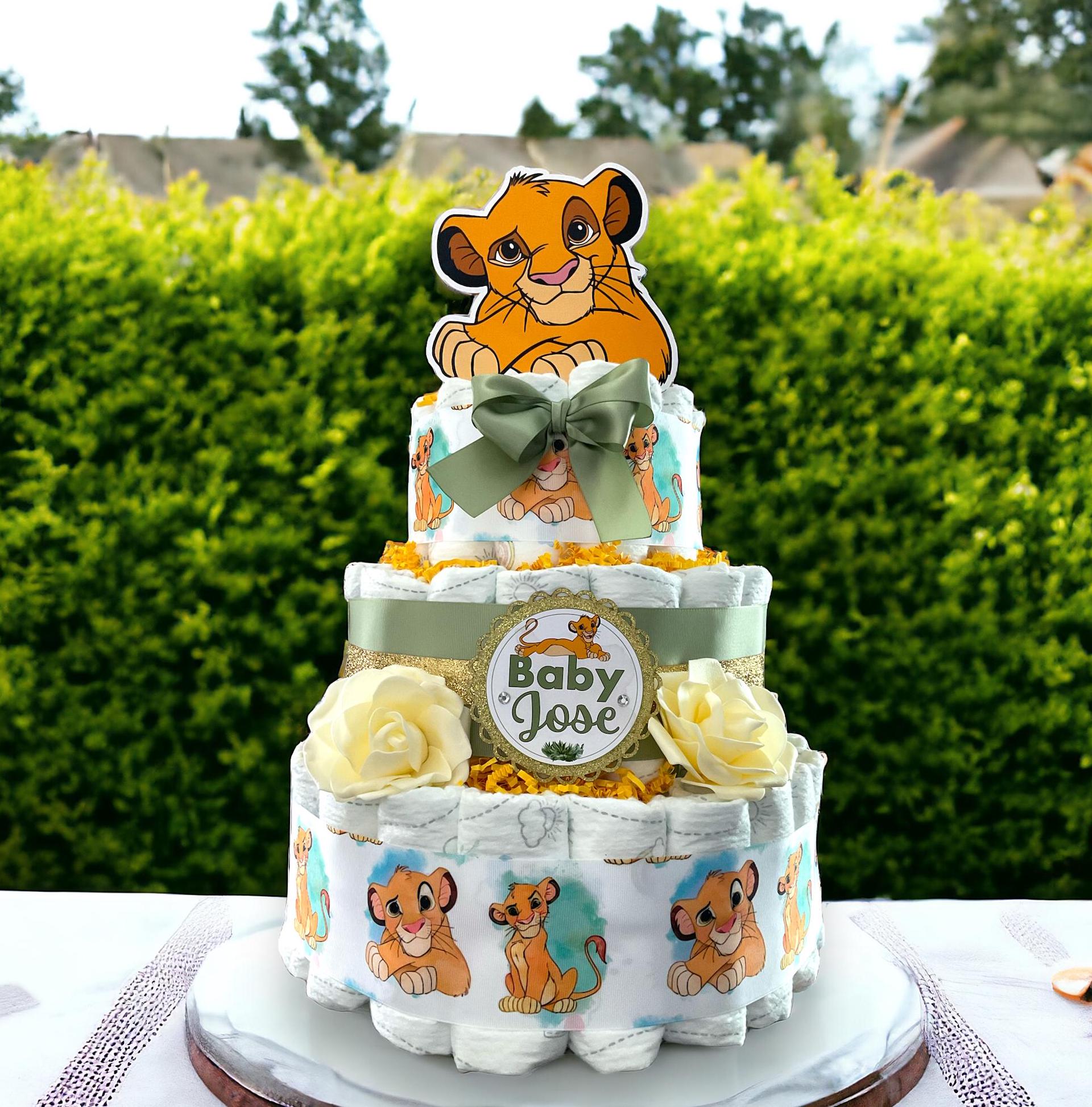 Amazon Lion King Diaper Cake Lion King Diaper Cakes Etsy