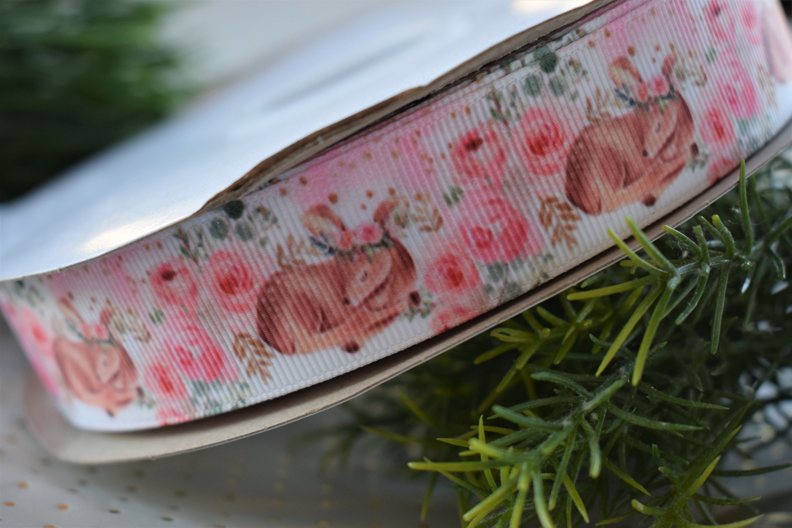 Pink Deer Baby Shower Ribbon Girl Baby Deer Ribbon Deer - Etsy