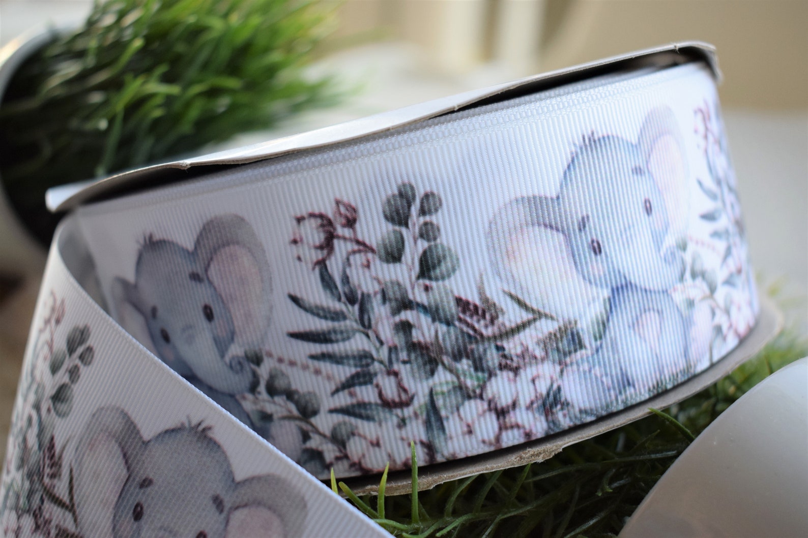 Elephant Baby Shower Ribbon Boy Baby Elephant Ribbon Grey - Etsy