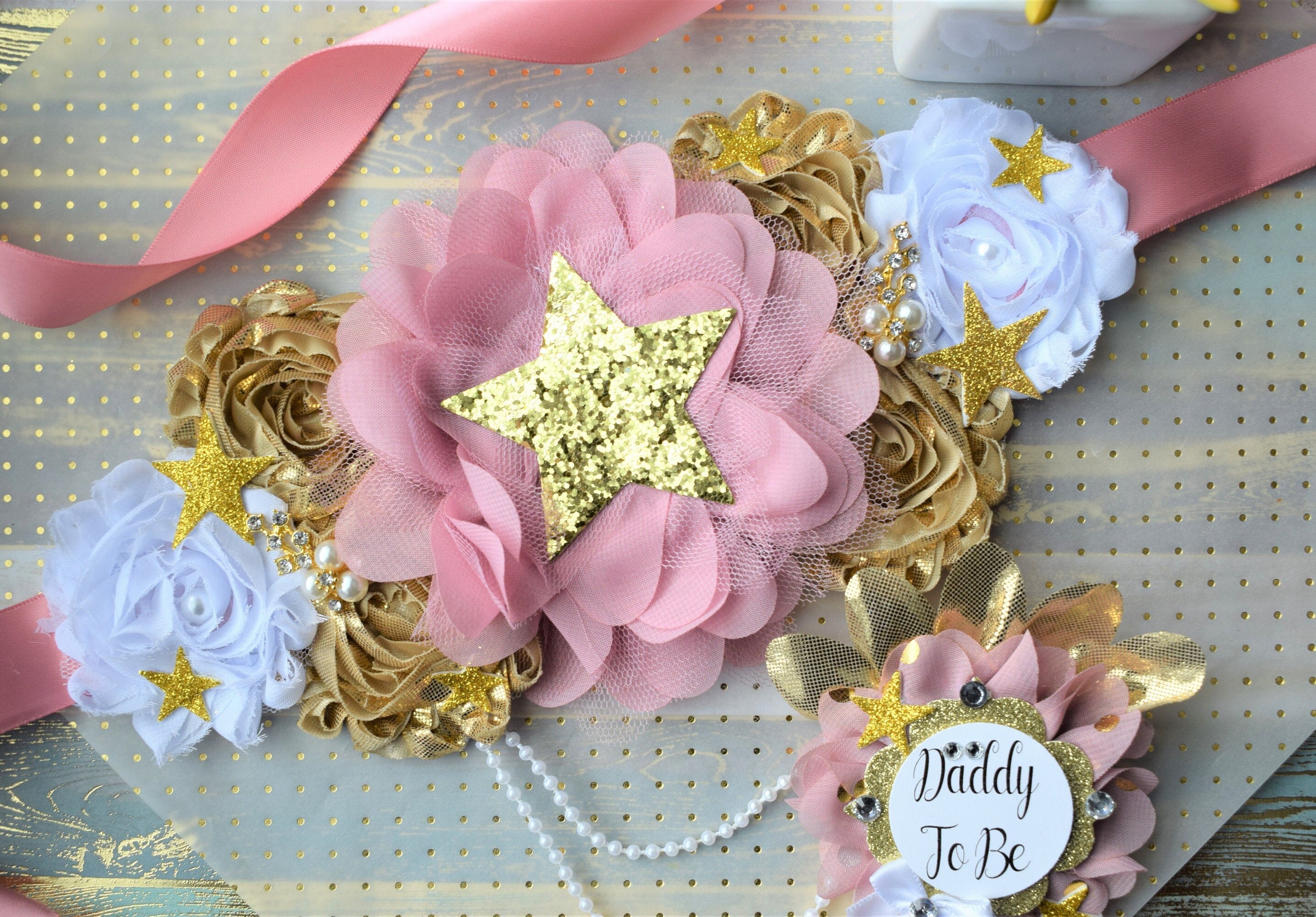 Pink Little Star Baby Shower Twinkle Twinkle Pink Gold | Etsy