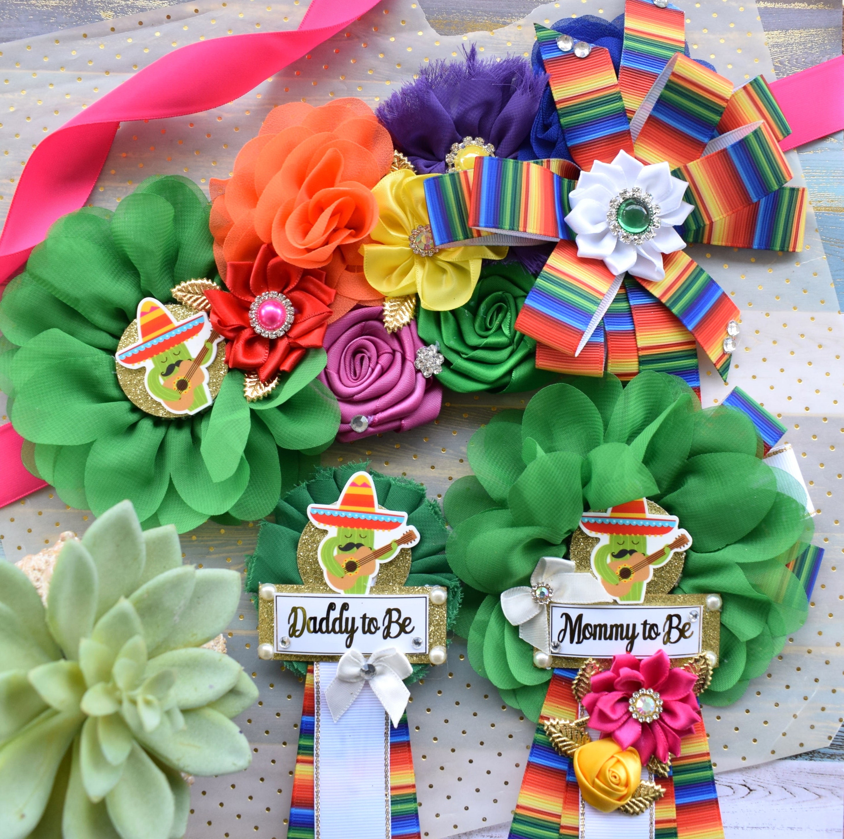 Fiesta Serape Baby Shower, Fiesta Mommy to Be Sash, Mexican Daddy to Be ...
