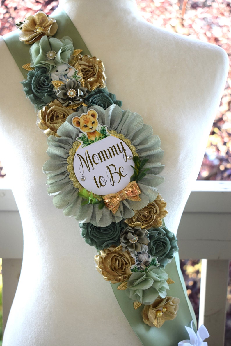 Jungle Safari Animal Baby Shower Jungle Safari Shoulder Sash - Etsy