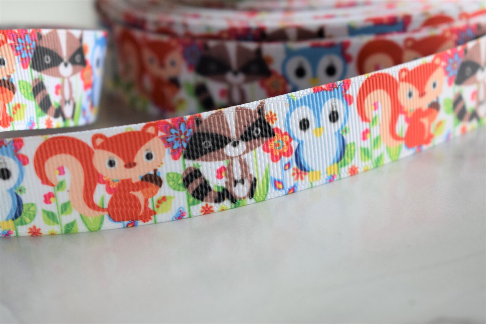 Woodland Ribbon Fox Ribbon Fox Grosgrain Ribbon Woodland - Etsy