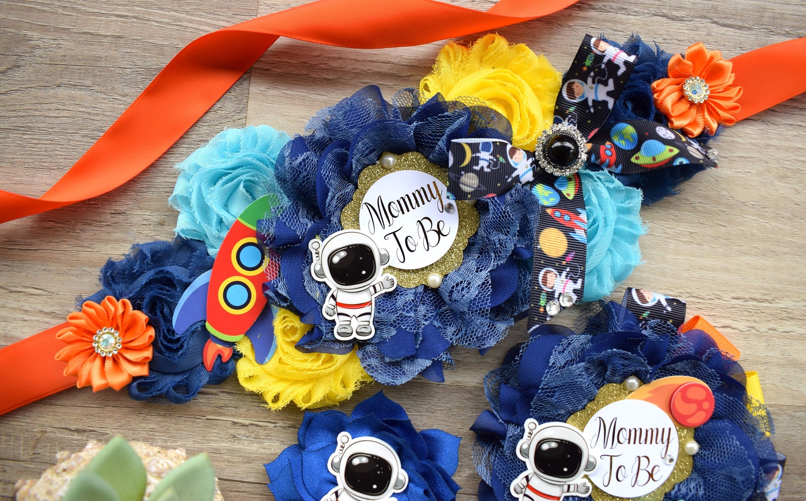 Planets and Space Baby Shower Space Maternity Sash Out of | Etsy