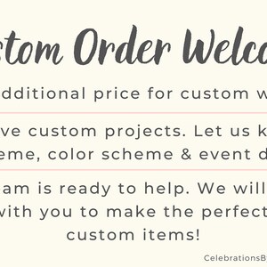 Custom Order Welcome - Etsy