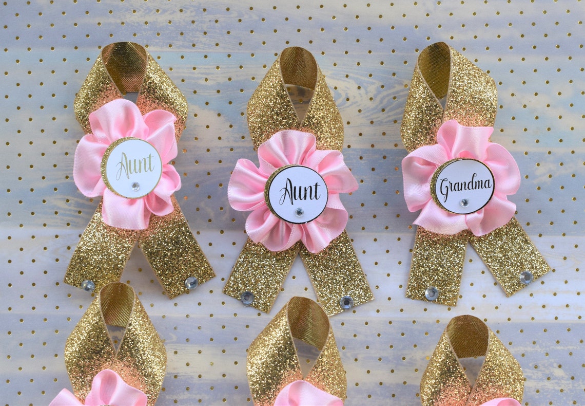 Pink Gold Princess Baby Shower Pink Princess Family Pin Pink - Etsy