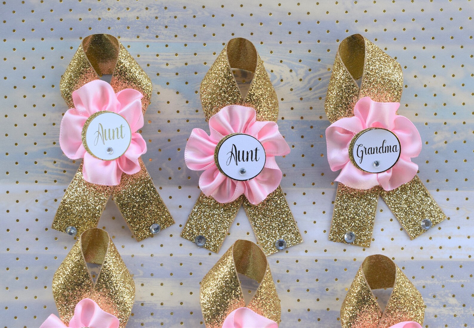 Pink Gold Princess Baby Shower Pink Princess Family Pin Pink - Etsy
