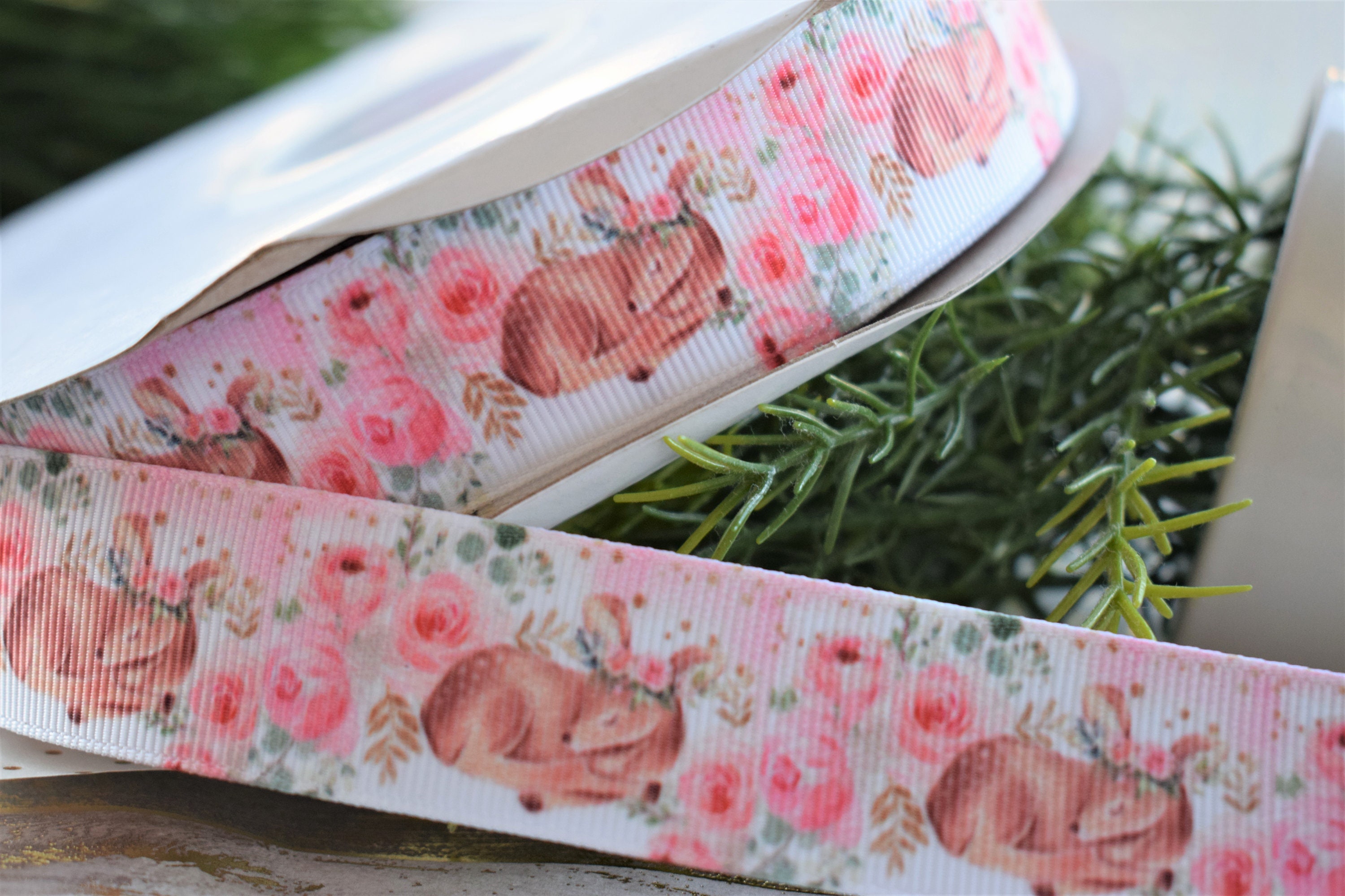 Pink Deer Baby Shower Ribbon Girl Baby Deer Ribbon Deer - Etsy